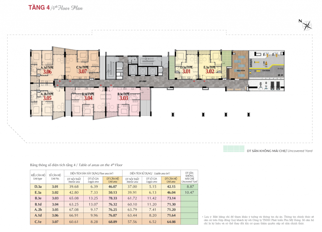 4th floor plan - Phu My Hung The Aurora
