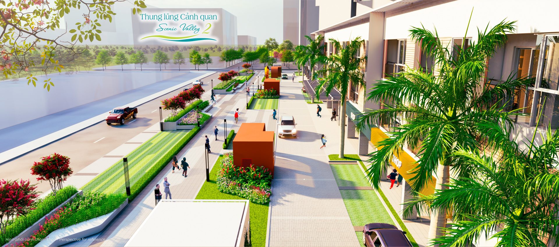 Tổng quan khu phố Riverside Residence và Scenic Valley 2 trước ngày ...